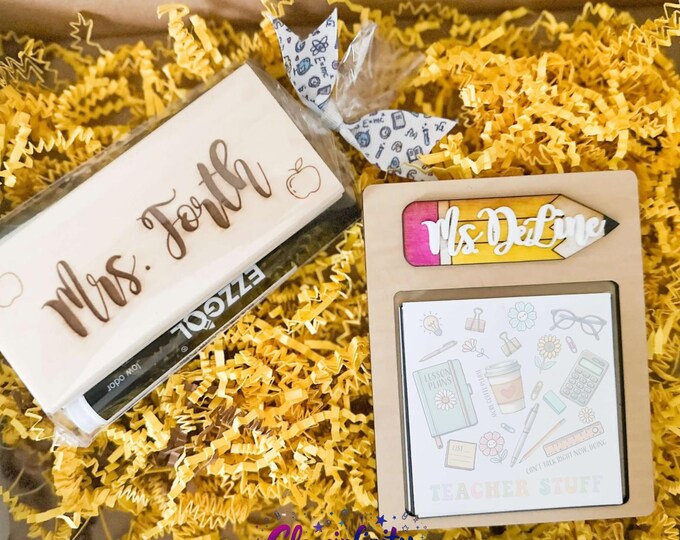 Teacher Appreciation Giftbox Personalized Dry Board Eraser Gift Set ...