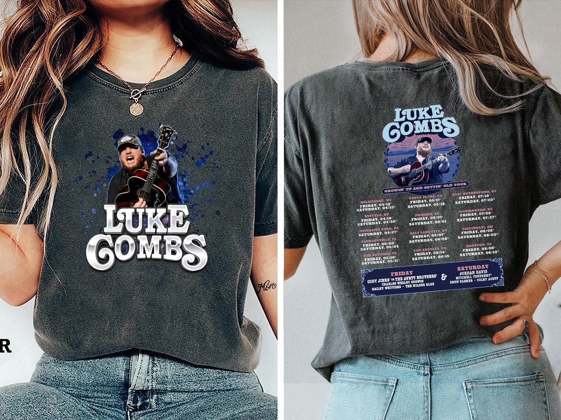 Vintage Lukes Combs Png, Country Music Png, Luke Combs Music Tour Png ...