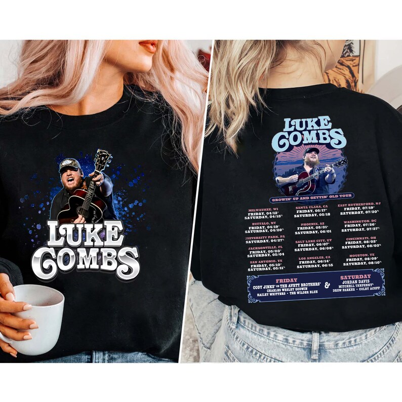 Vintage Lukes Combs Png, Country Music Png, Luke Combs Music Tour Png ...