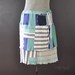Blue Patchwork Peasant Skirt Upcycled Fashion Womens Summer - Etsy