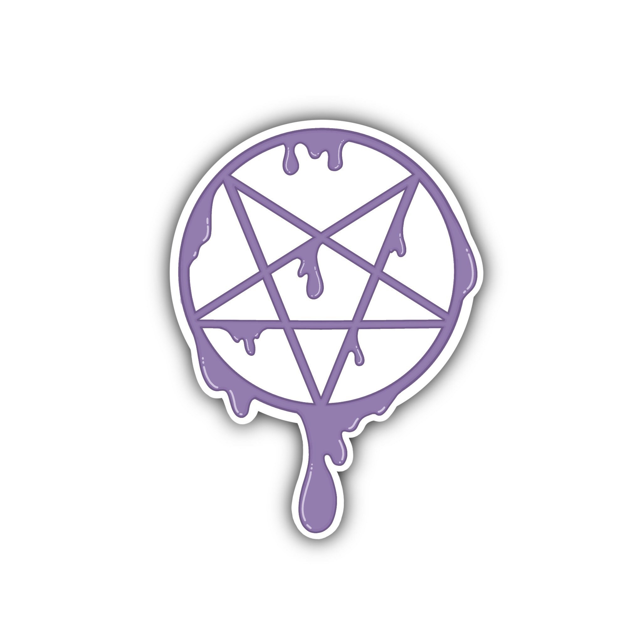 Cute Pentagram Vinyl Sticker | Etsy