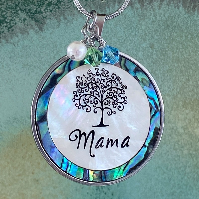 Mama Shell Necklace - Etsy