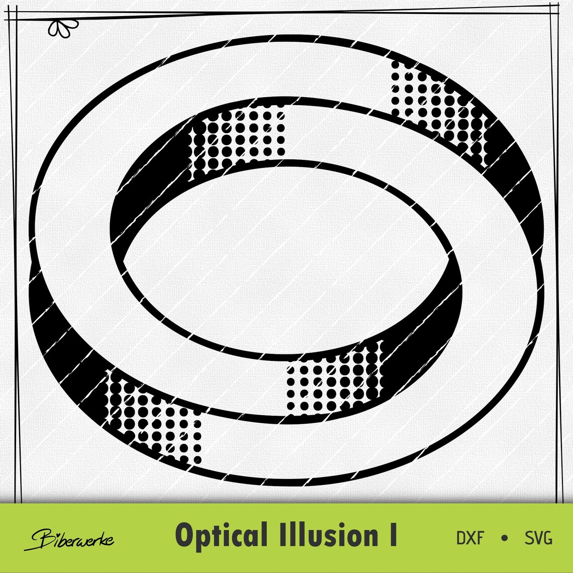 Optical Illusion I SVG DXF Colored for Cutting Laser Engraving ...