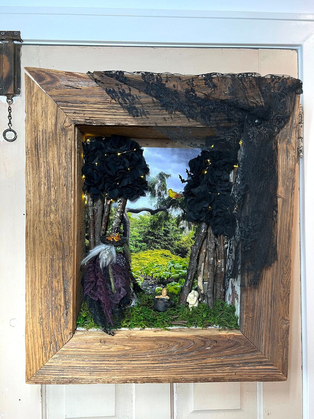 THE WOODS ...OOAK Reclaimed Wood Shadow Box: Handmade and Found Objects ...