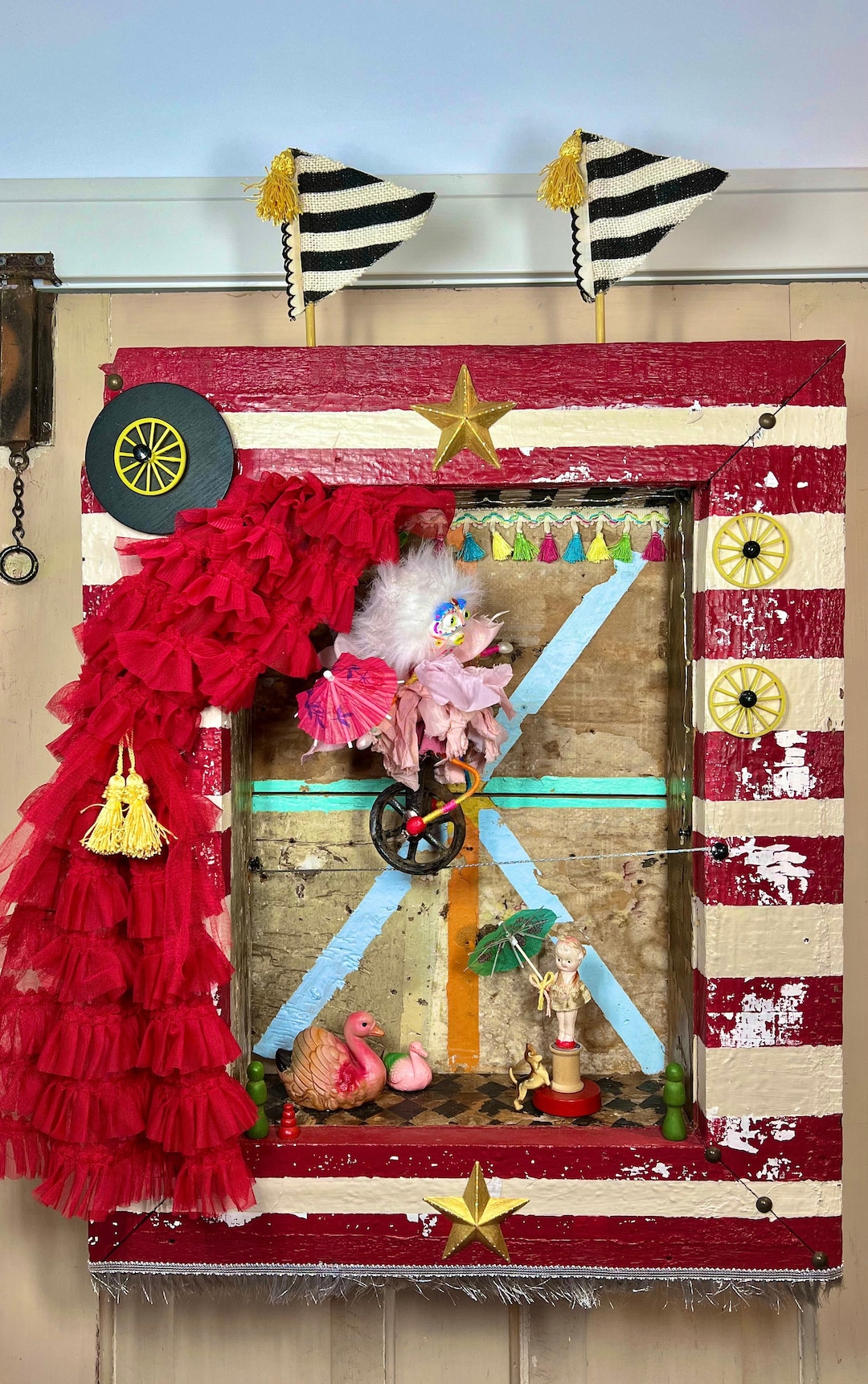 THE CIRCUS... OOAK Reclaimed Wood Shadow Box: Handmade and Found ...