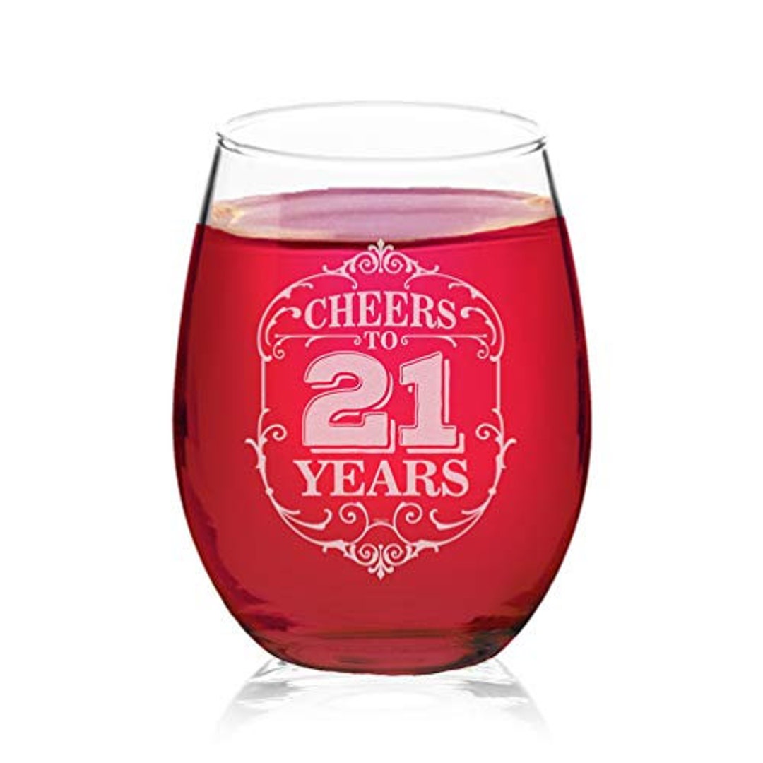 Cheers to 21 Years Twenty One 21st Birthday Gift for Him Her Twenty One ...