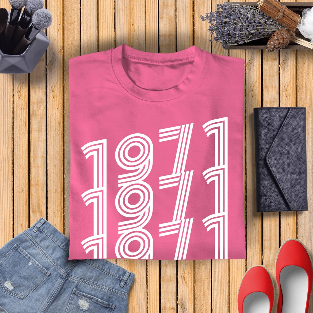 1971 1971 1971 Vintage T-shirt | Funny Cool Graphic Tee |51st Birthday ...