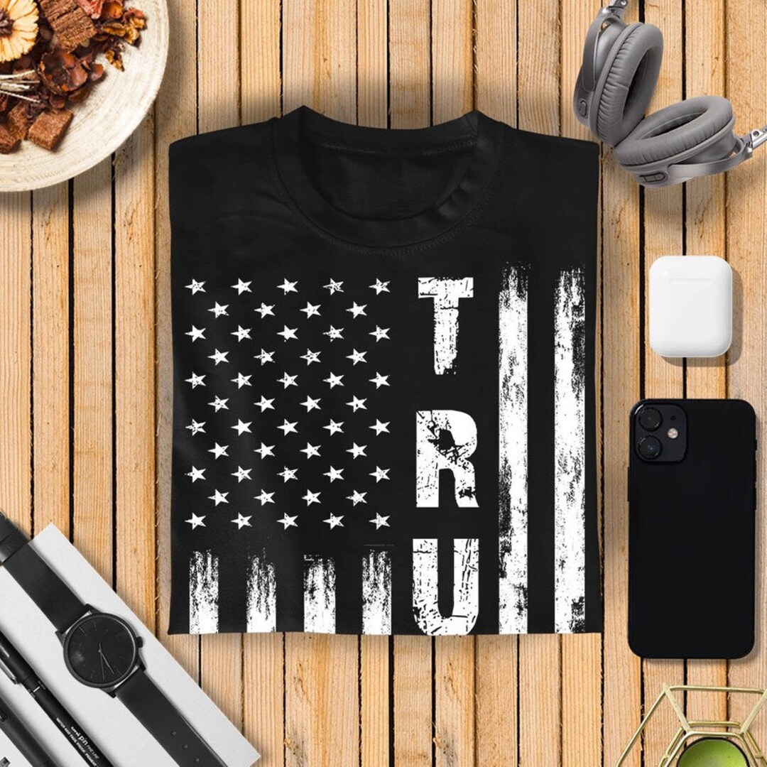 Camiseta Trump USA Flag for Men Women - Etsy España