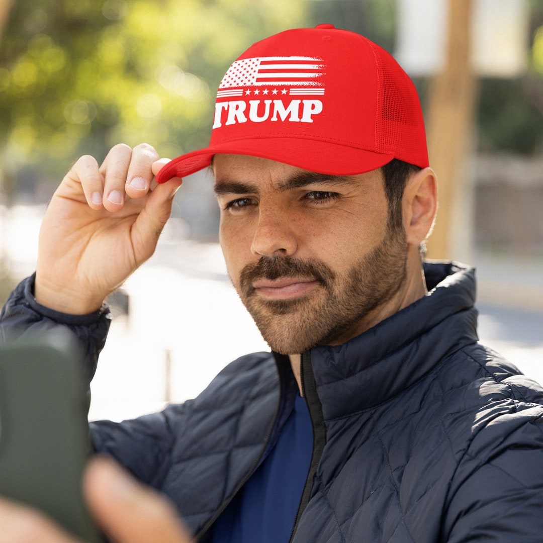 Trump 2024 Sombrero de bandera de EE. UU./Gorra de Trump, sombrero de ...