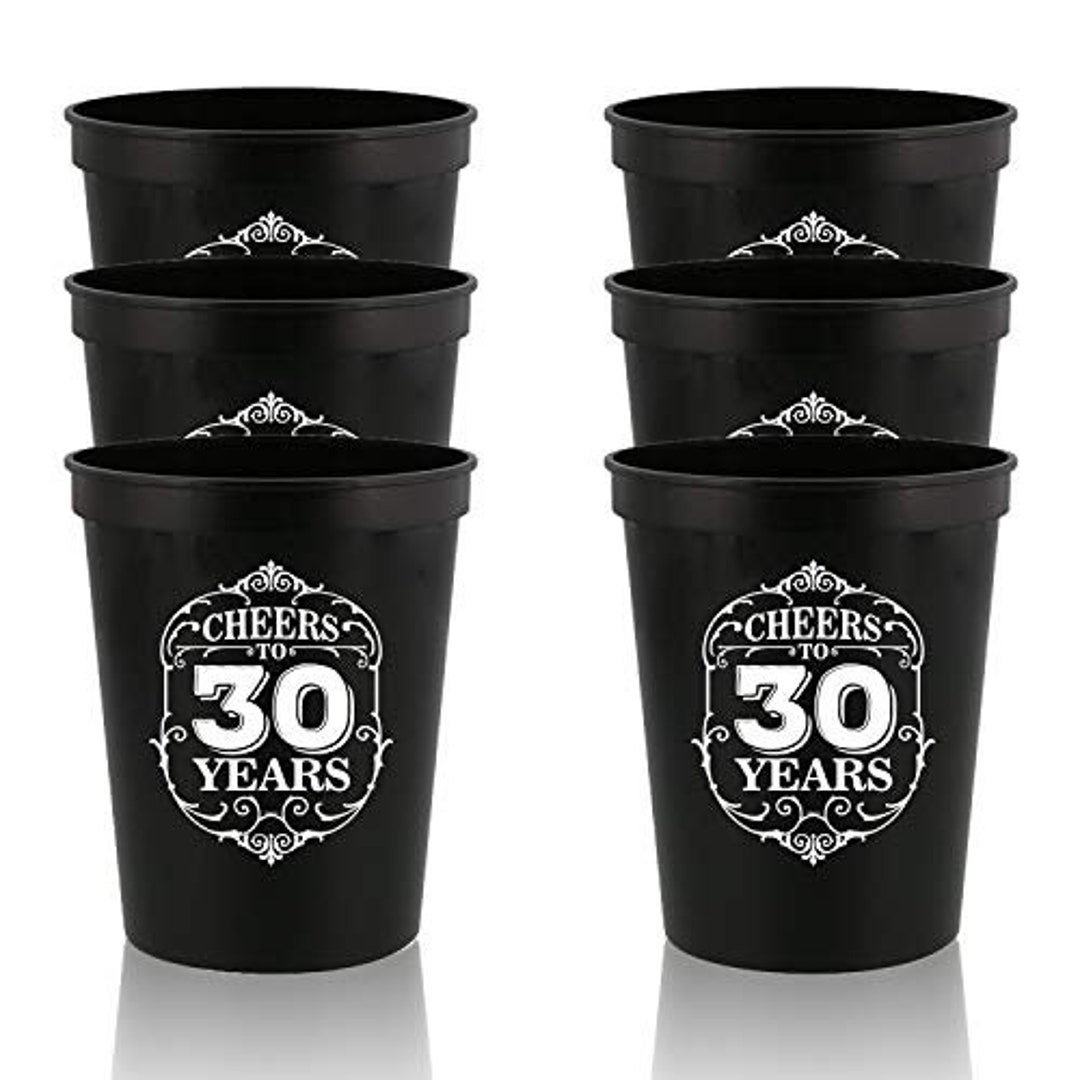 Cheers to 30 Years Stadium Cups: 30th Birthday Party Favors - Etsy