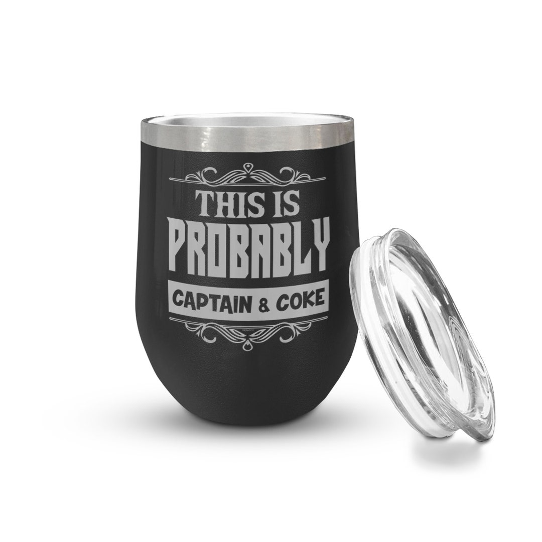 Captain & Coke Insulated Tumbler: Funny Drinking Gift - Etsy