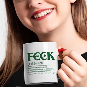 Funny Irish 'feck' Coffee Mug - St. Patrick's Day Gift - Etsy