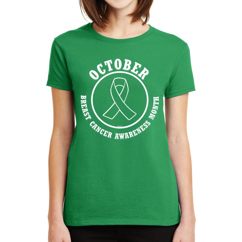 October Breast Cancer Awareness Month Gifts Women Men T-shirt for Mom ...