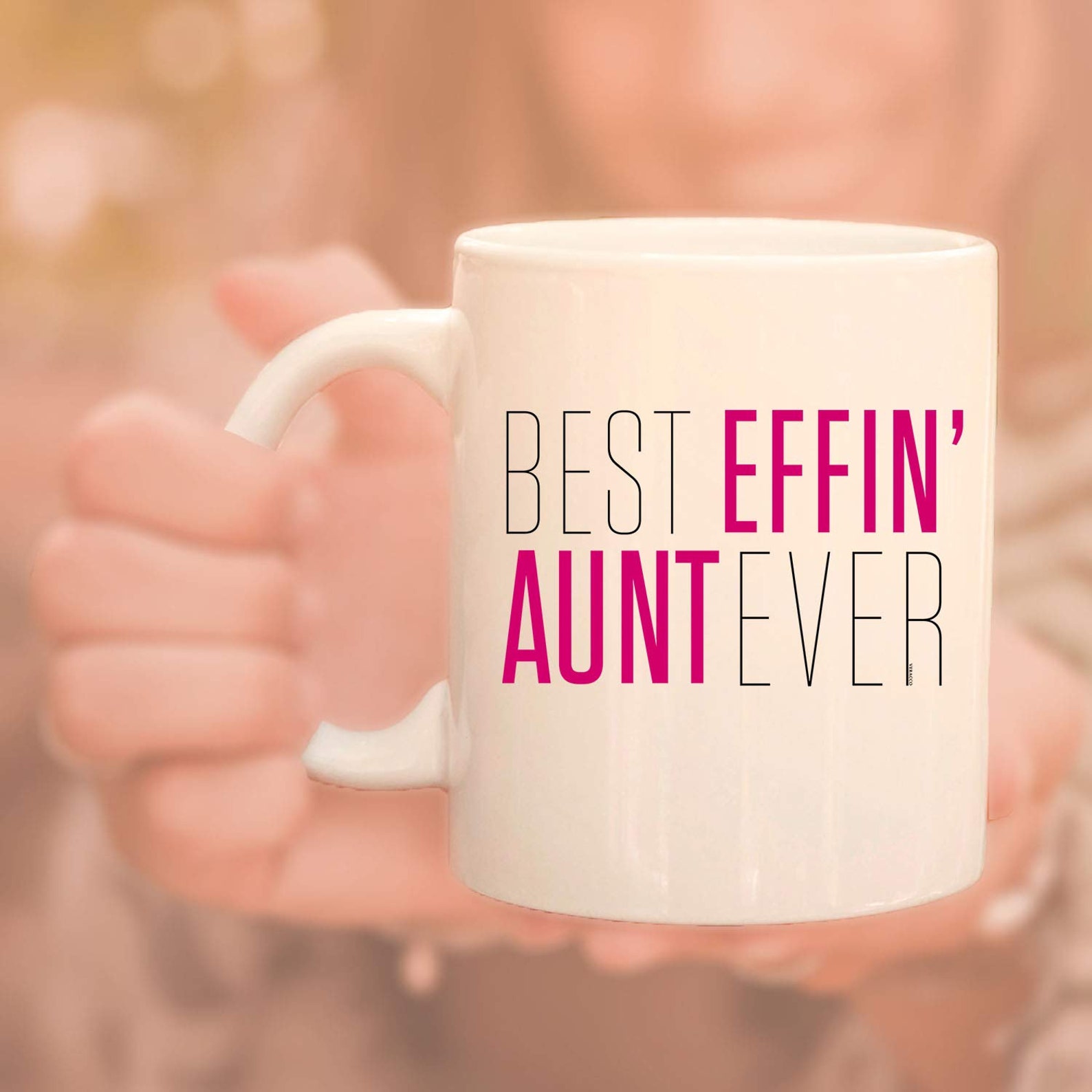 Best Effin Aunt Ever Nutritional Facts Funny Awesome Ceramic Coffee Mug ...