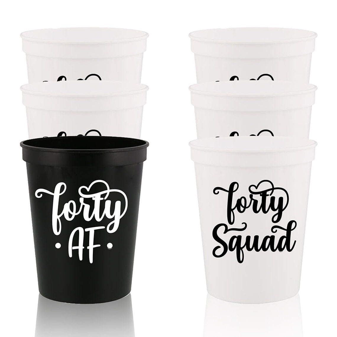 Forty AF 40 Years Stadium Party Cup 40th Birthday Gift Forty - Etsy