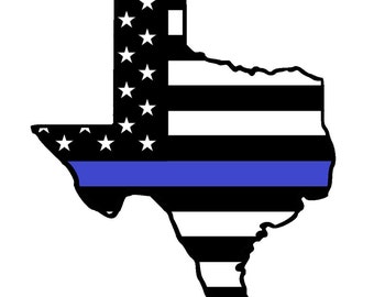 Texas Thin Blue Line | Etsy