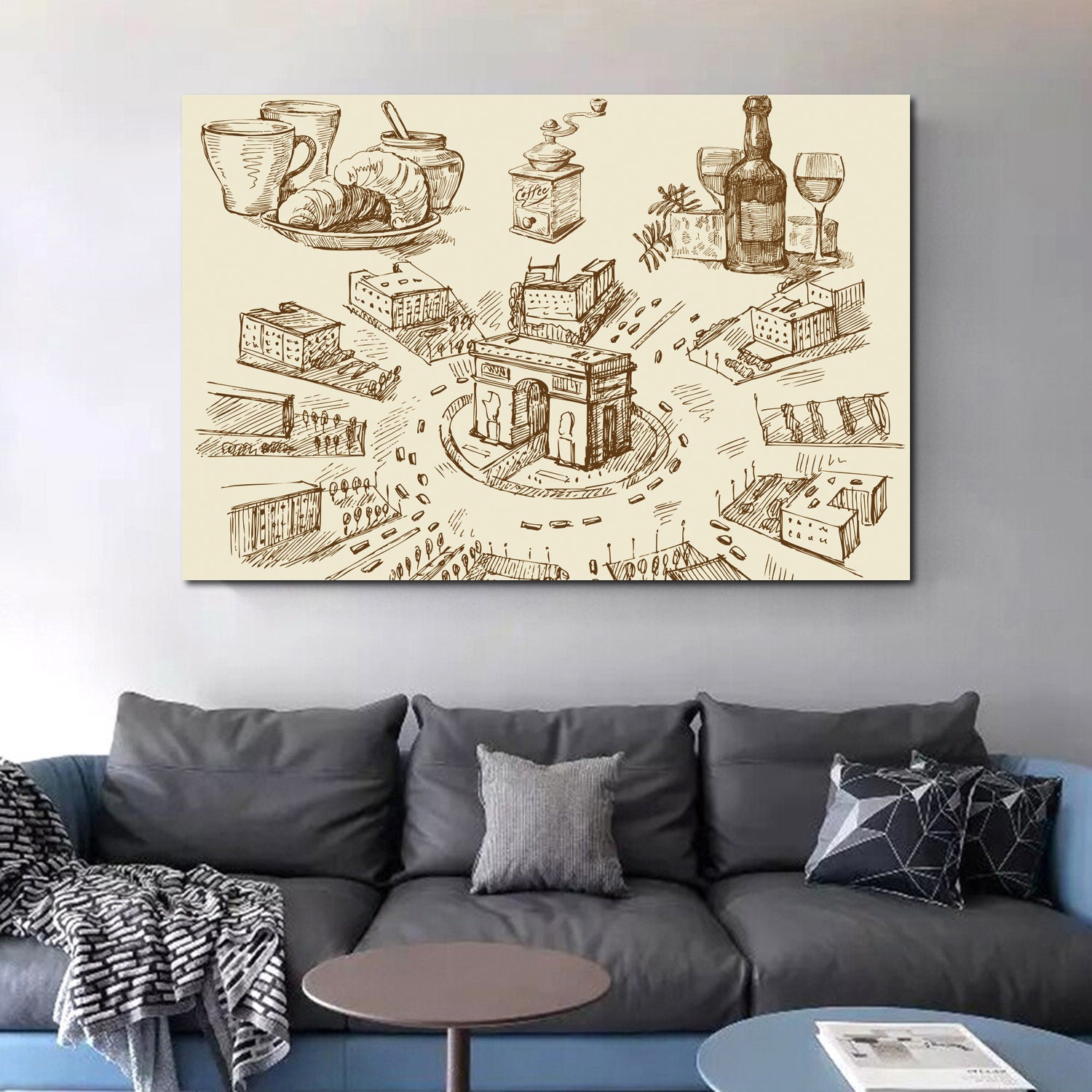 Restaurant Wall Art Kitchen Wall Decor Restaurant Decoration | Etsy