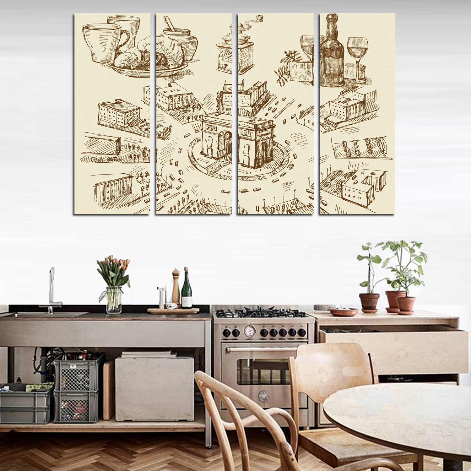 Restaurant Wall Art Kitchen Wall Decor Restaurant Decoration Cafe Wall ...