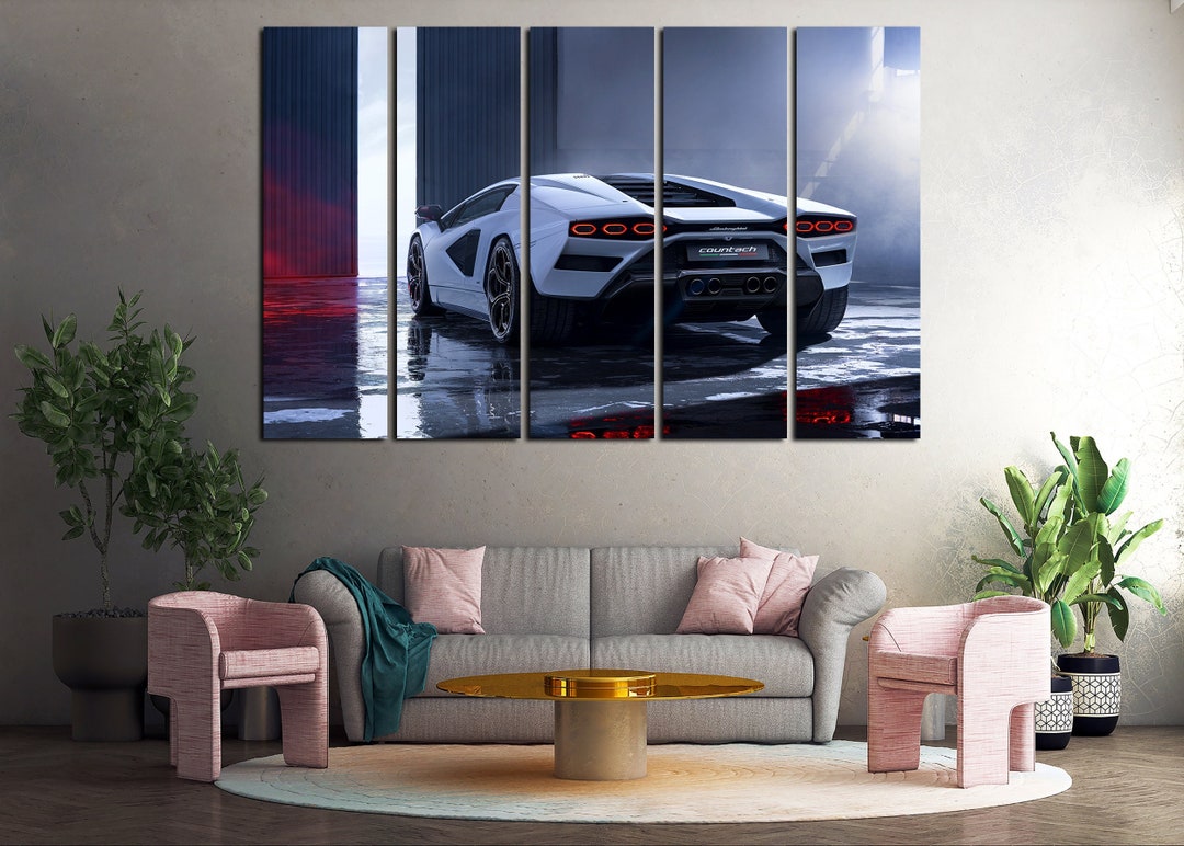 Lamborghini Countach LPI 800 Wall Decor Car Wall Art Living Room Decor ...
