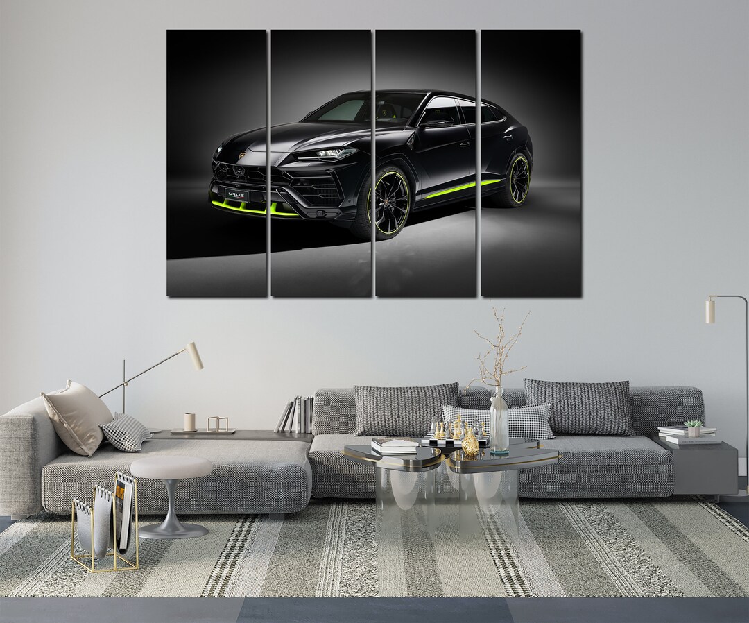Black Urus Wall Art Lamborghini Wall Decor Office Wall Decoration Gift ...