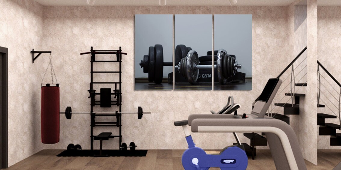 Gym Wall Art Canvas Set. Home Gym Poster. Motivation Wall - Etsy UK