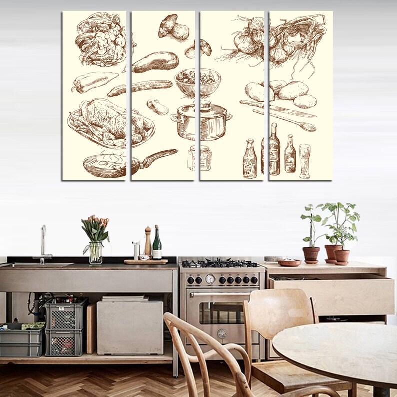 Restaurant Wall Art Kitchen Wall Decor Restaurant Decoration Cafe Wall ...