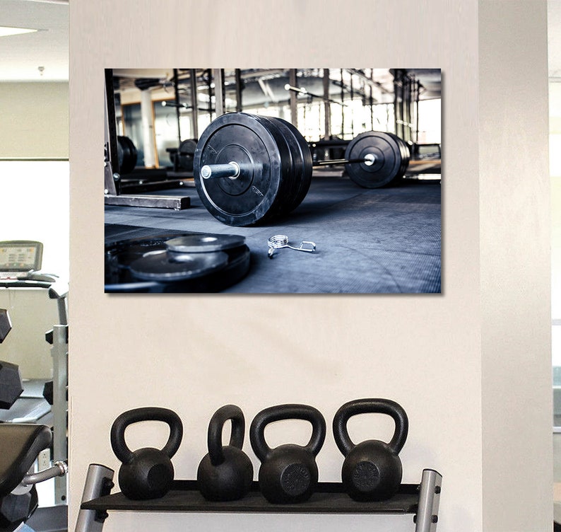 Gym Wall Art Canvas Set. Motivation Poster. Home Gym Wall | Etsy