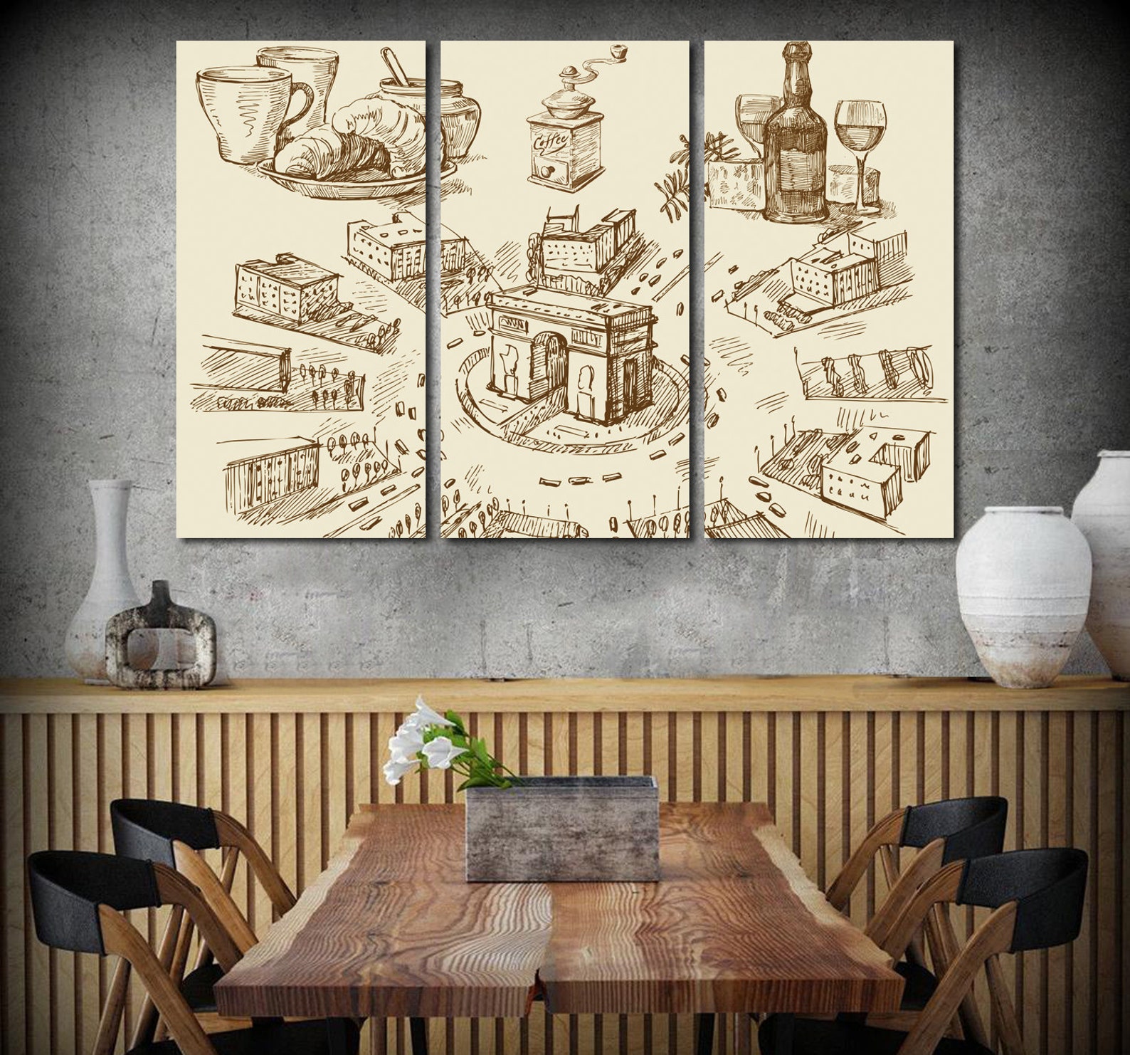 Restaurant Wall Art Kitchen Wall Decor Restaurant Decoration Cafe Wall ...