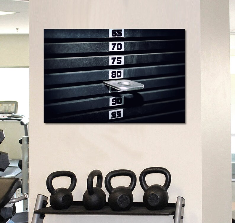 Gym Wall Art Canvas Set. Motivation Print. Crossfit Studio - Etsy