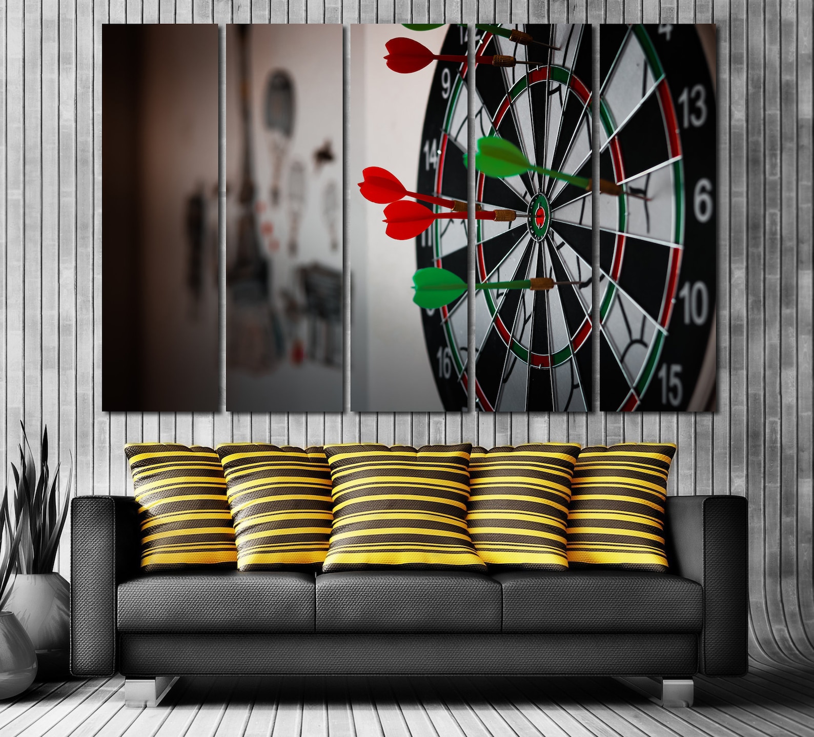 Darts Poster on Canvas for Wall Decor Darts Wall Art Game - Etsy