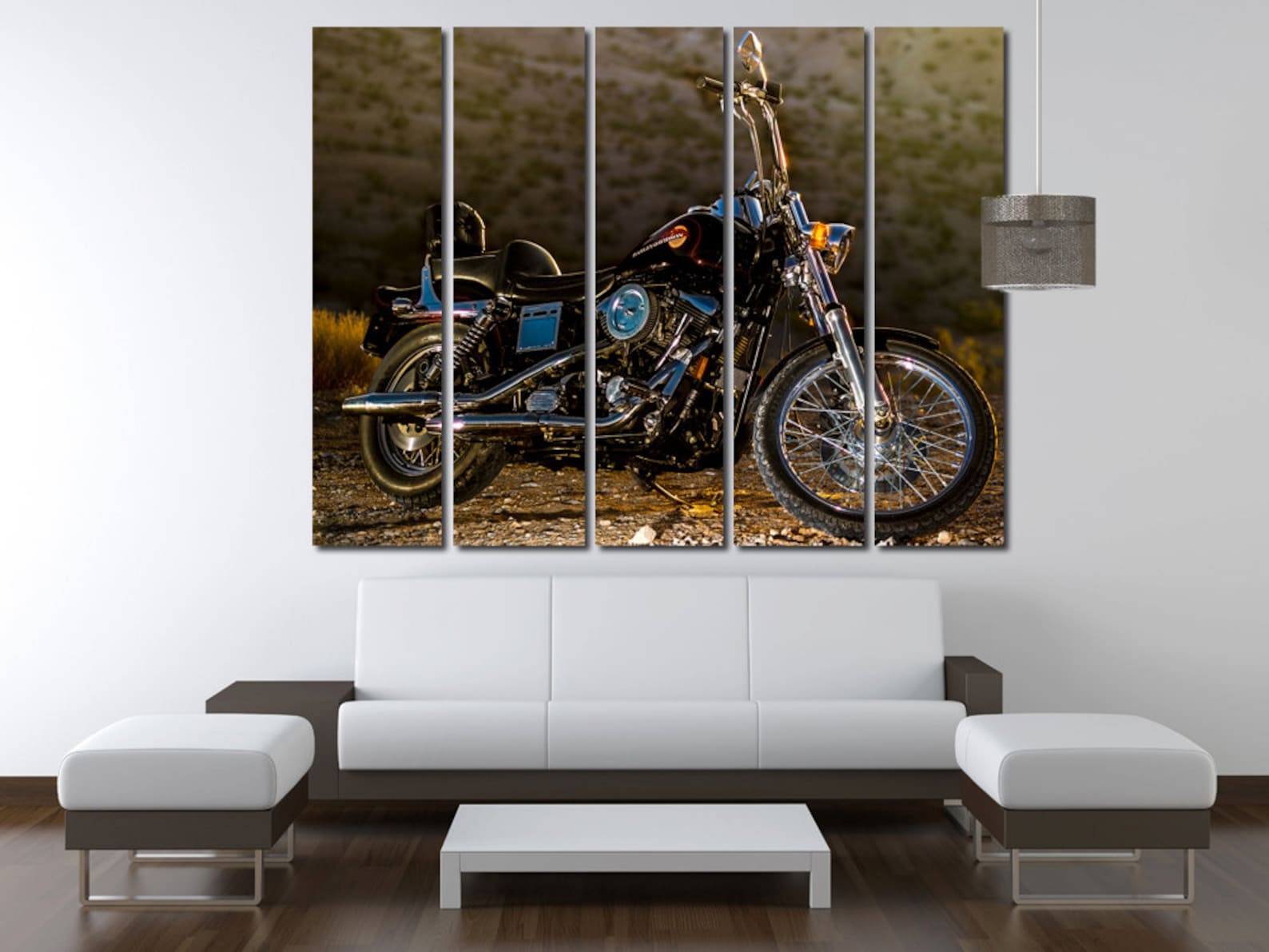 Harley Davidson Wall Art Motorbike Wall Art Chopper Wall Art Etsy