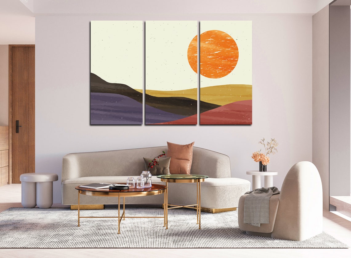 Minimalist Japanese Style Canvas Set for Wall Decoration - Etsy