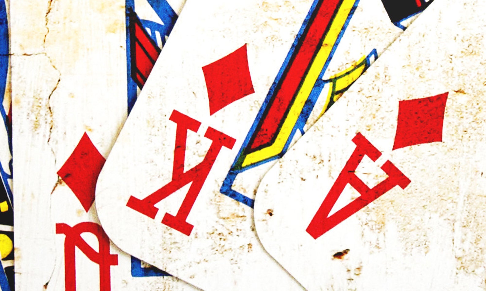 Bright Picture of Royal Flush Printed on Canvas for Wall - Etsy