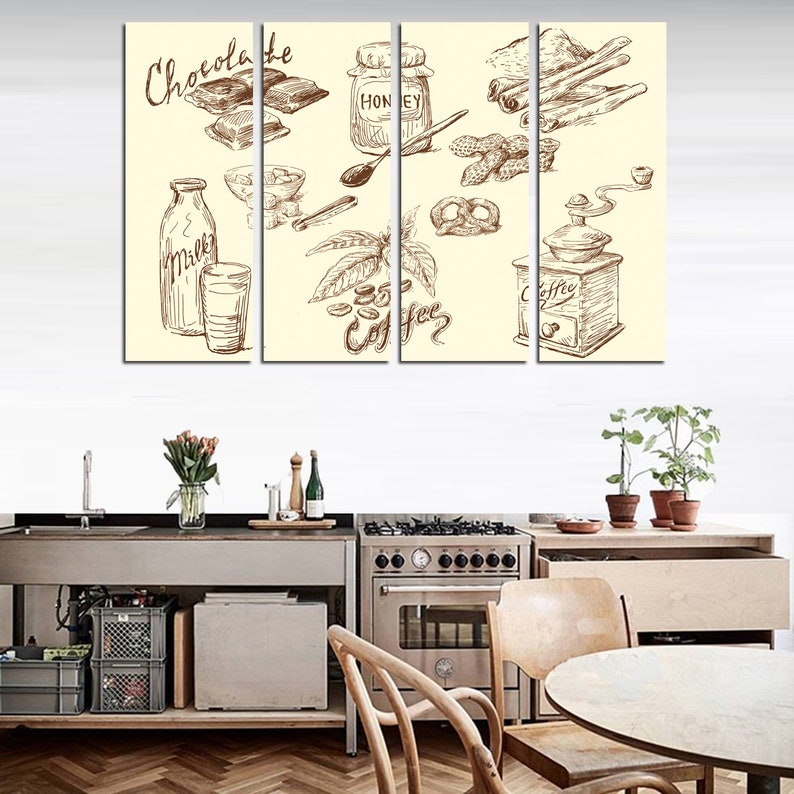 Restaurant Wall Art Kitchen Wall Decor Restaurant Decoration | Etsy