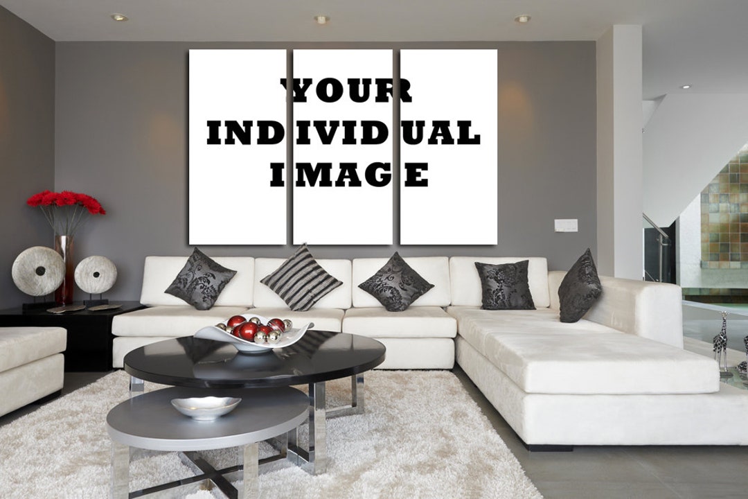 Custom Photo on 3 Panels Canvas. Custom Images Printed on Multi Panel ...