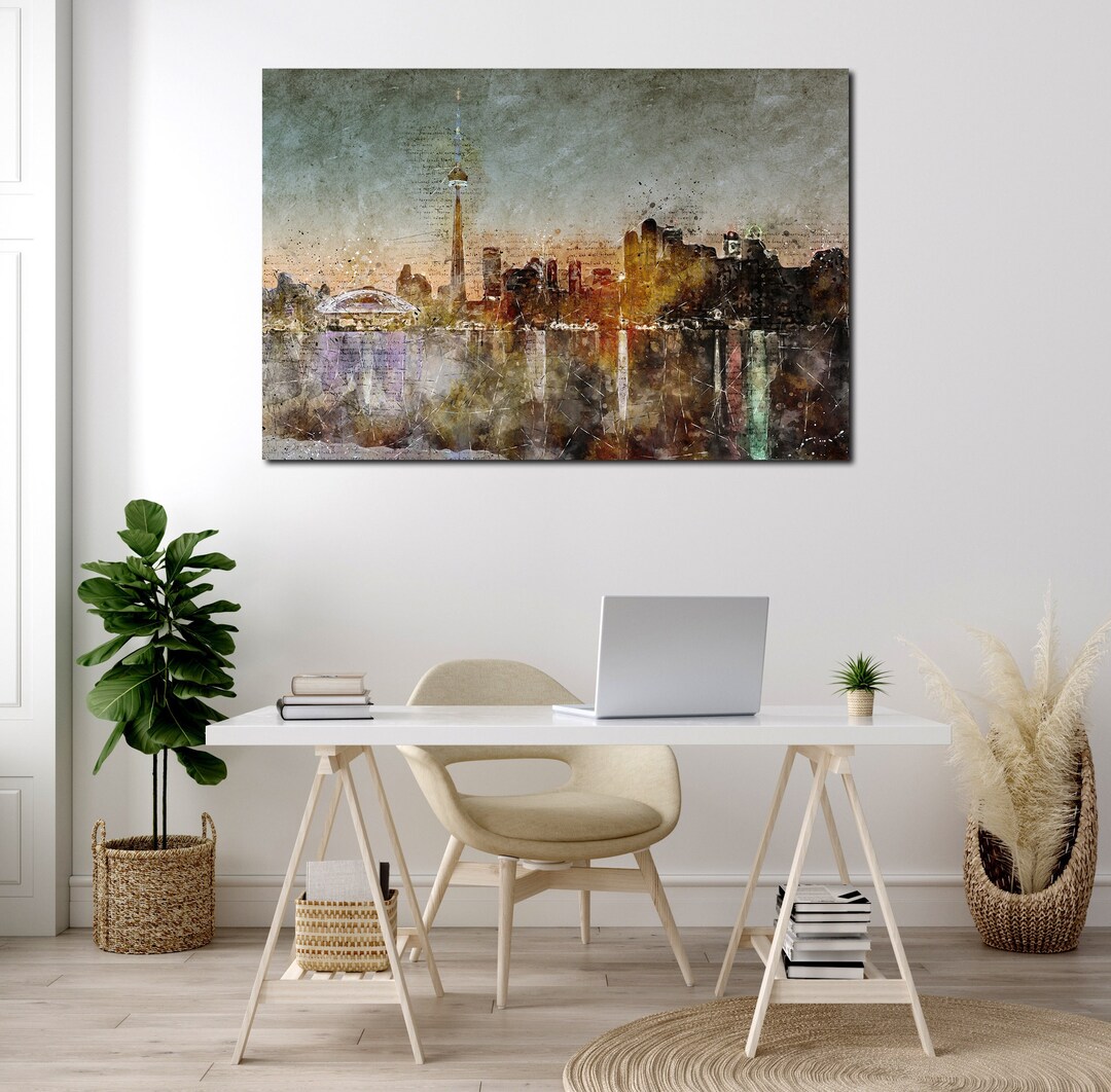 Toronto Wall Art Modern Wall Decor Living Room Decor Toronto Art Print ...