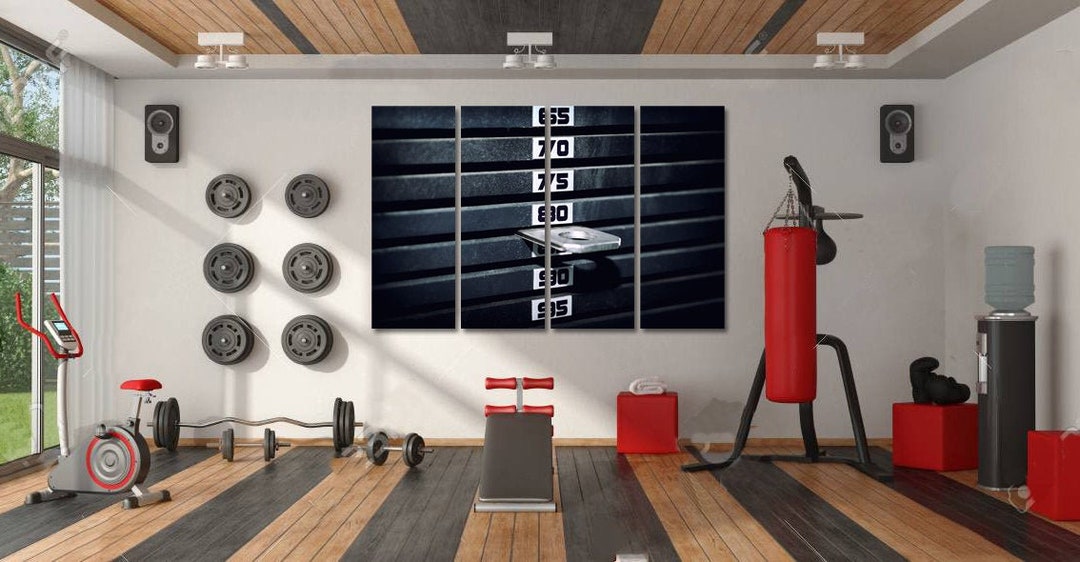 Gym Wall Art Canvas Set. Motivation Print. Crossfit Studio - Etsy