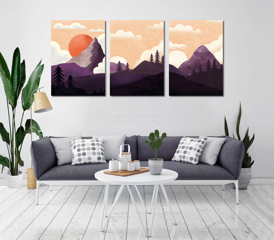 Set of Japanese Minimalist Canvas Art Japanese Wall Art Zen - Etsy