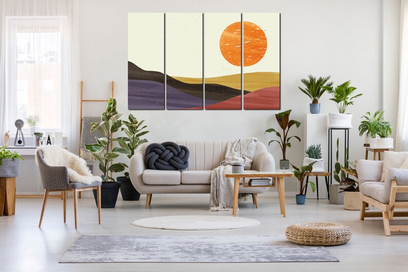 Minimalist Japanese Style Canvas Set for Wall Decoration | Etsy