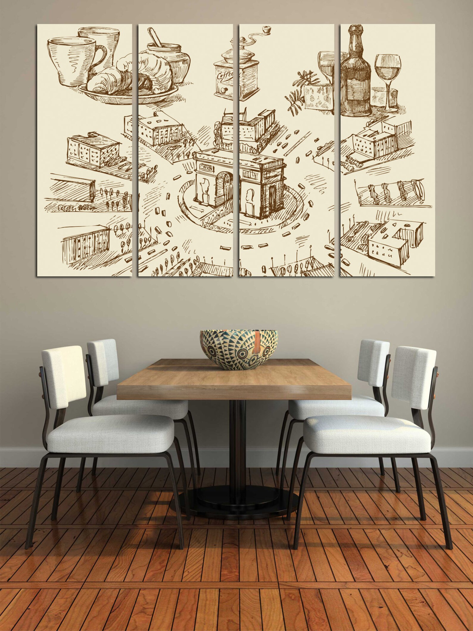 Restaurant Wall Art Kitchen Wall Decor Restaurant Decoration Cafe Wall ...