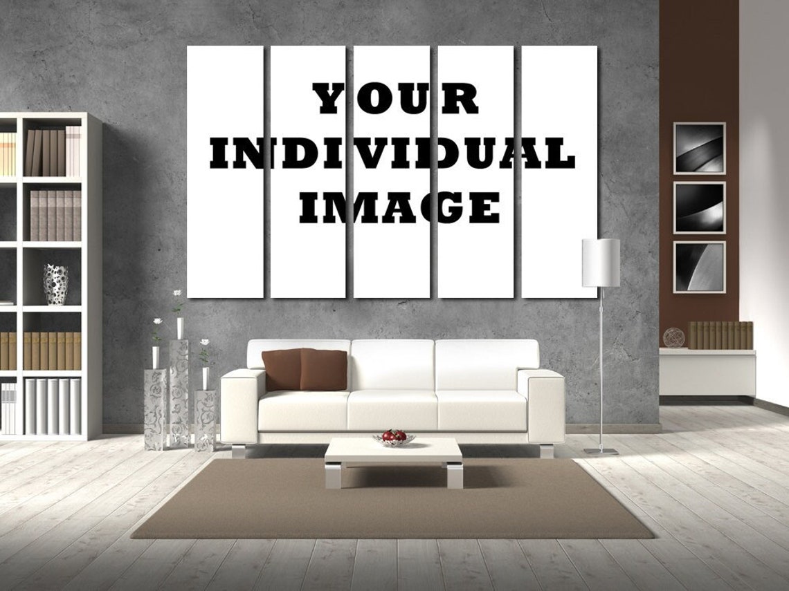 Custom Photo on 5 Panels Canvas Custom Images on Multi Panel - Etsy