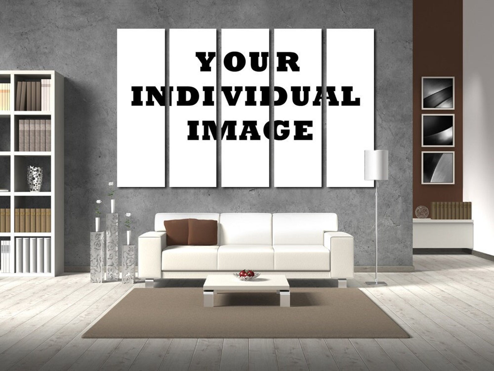 Custom Photo on 5 Panels Canvas Custom Images on Multi Panel - Etsy