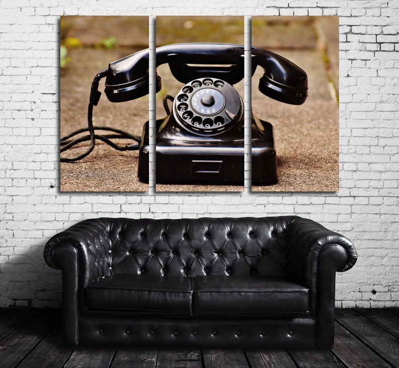 Vintage Wall Art, Telephone Wall Art, Office Wall Decor, Vintage Photo ...