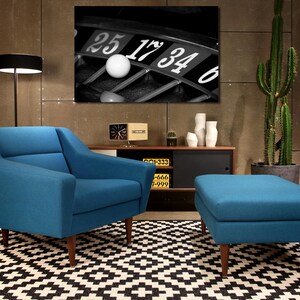 Roulette Wall Art Canvas Set. Game Room Wall Decor. Casino Decoration ...