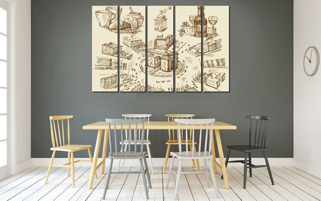 Restaurant Wall Art Kitchen Wall Decor Restaurant Decoration Cafe Wall ...
