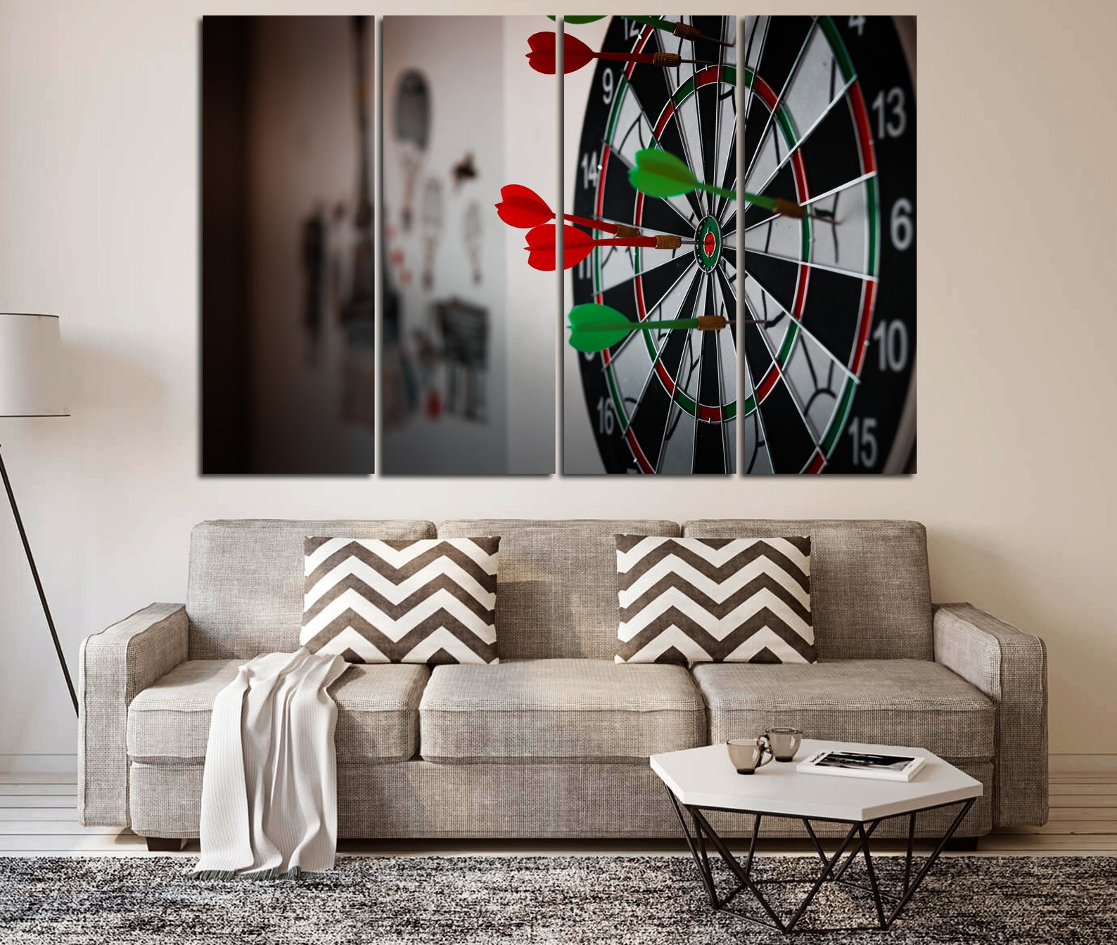 Darts Poster on Canvas for Wall Decor Darts Wall Art Game - Etsy