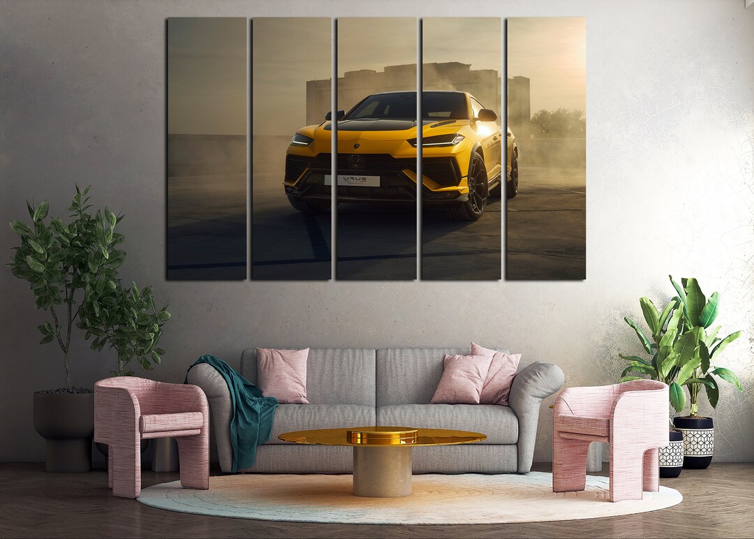 Lamborghini Wall Decor Yellow Urus Wall Art Living Room Wall Decoration ...