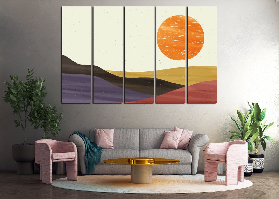 Minimalist Japanese Style Canvas Set for Wall Decoration | Etsy