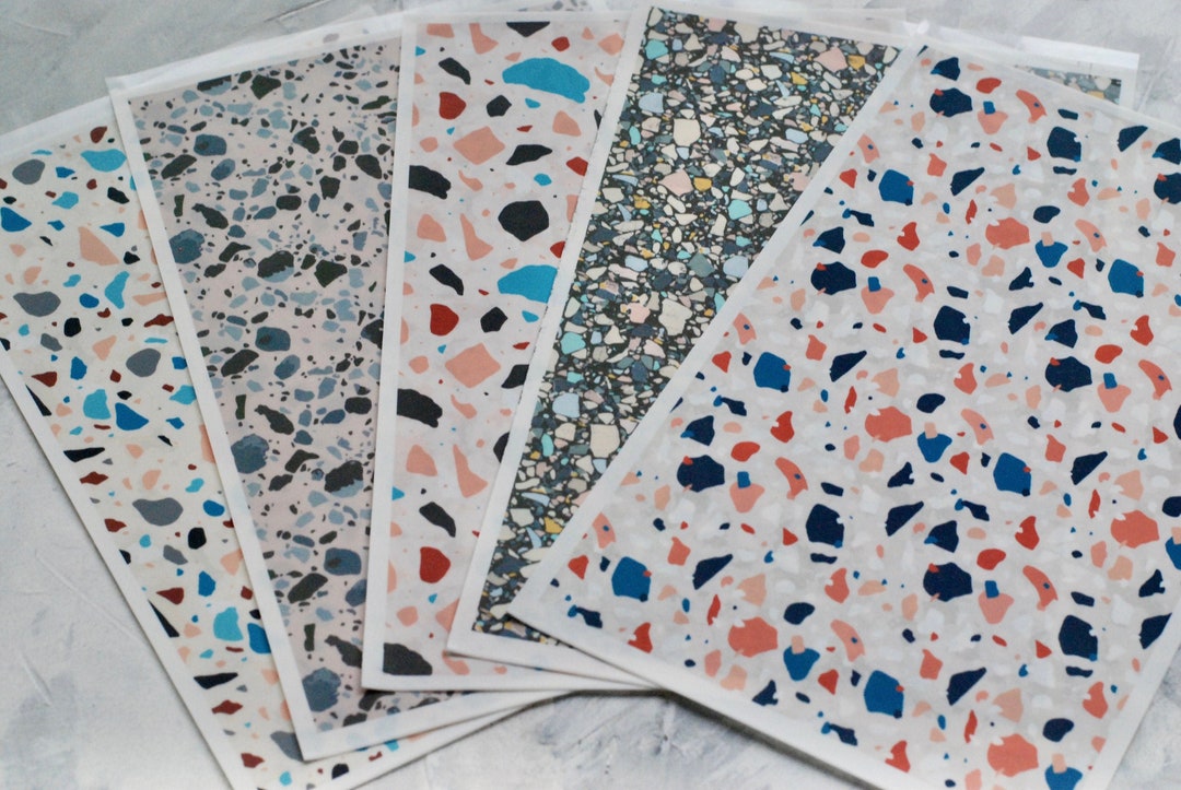 Printed Edible Frosting Sheets (terrazo Design Patterns) for Cakes and ...
