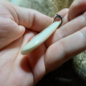 Forest Amulet, Bone Pyrography, Stone Bronze Age Cave Rock Art ...